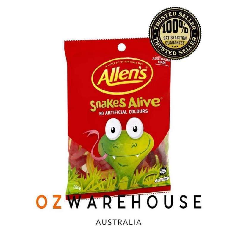 Jual Allen's Snakes Alive Jelly Lolly Bag 200g di Seller Ozwarehouse ...