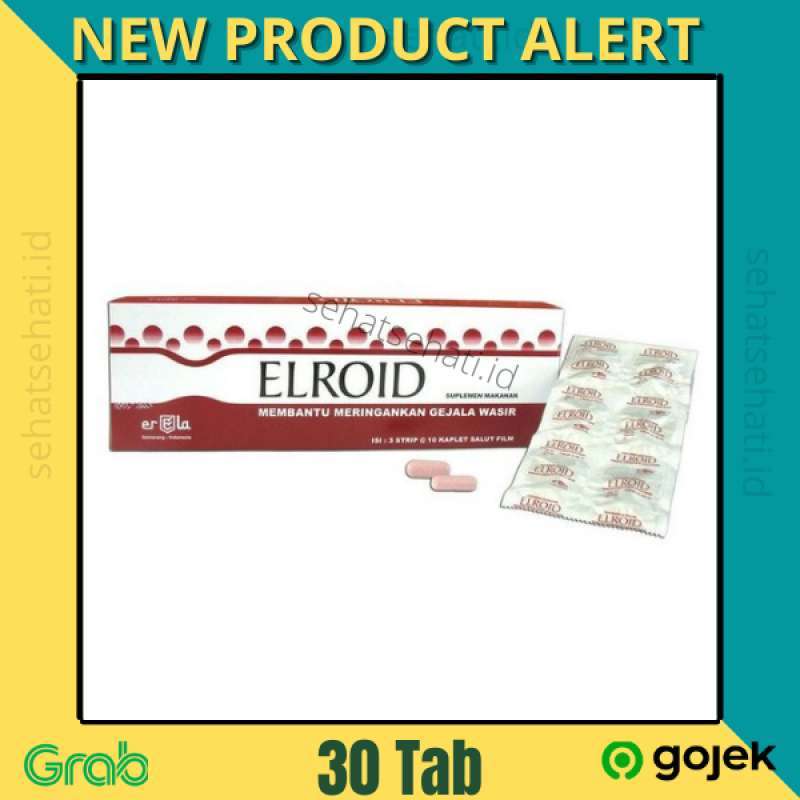 Promo Erela Elroid Obat Meringankan Gejala Wasir [1 Box/30 Kaplet ...