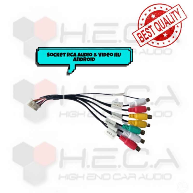 Jual Socket Rca Audio & Video Head Unit Android Hu Soket Kabel Cable Di ...