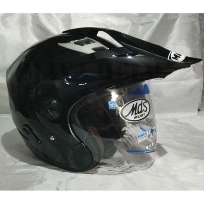 Jual Limited Helm Mds Cv Pro 2 Solid Black Mettalic di Seller Pusat ...
