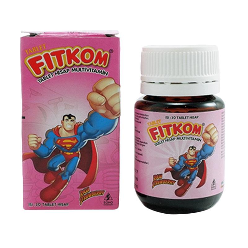 Jual Fitkom Rasa Strawberry Multivitamin [30 Tablet/box] Di Seller ...