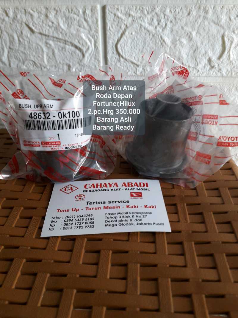 Jual Bushing Arm Atas Roda Depan. Fortuner,Hilux Revo Kwalitas Barang ...