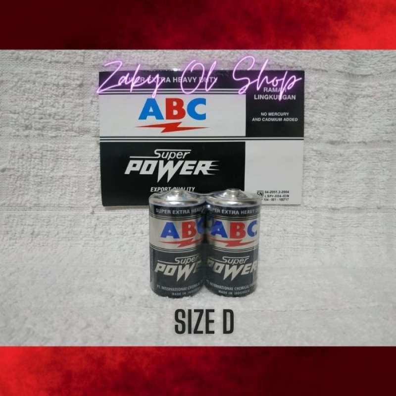 Jual Baterai Abc Besar Super Power R20 D - Isi 2 Pcs Di Seller Zaky Ol ...