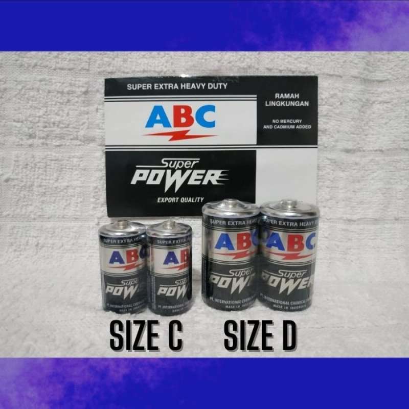 Jual Baterai Abc Besar Super Power R20 D - Isi 2 Pcs Di Seller Zaky Ol ...