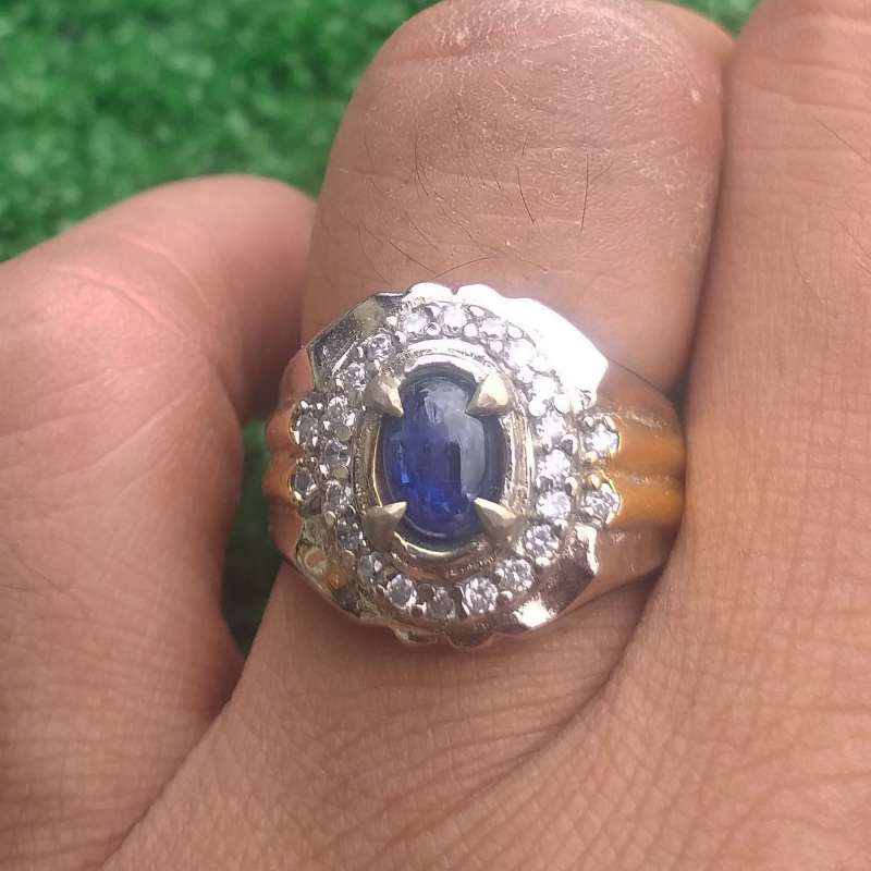 Jual Royal Blue. Batu Natural Kyanite 1 Carat Warna Biru Elegant Ring ...