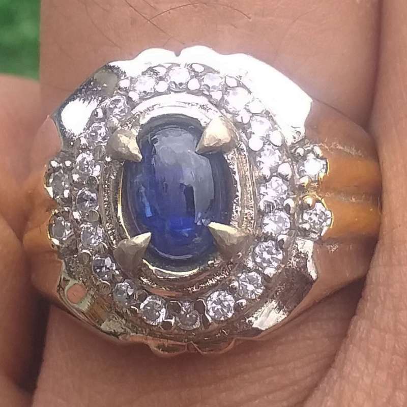 Jual Royal Blue. Batu Natural Kyanite 1 Carat Warna Biru Elegant Ring ...