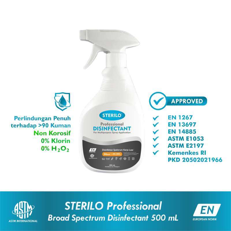 Jual Sterilo Professional Disinfectant 500 mL Multi Surface ...