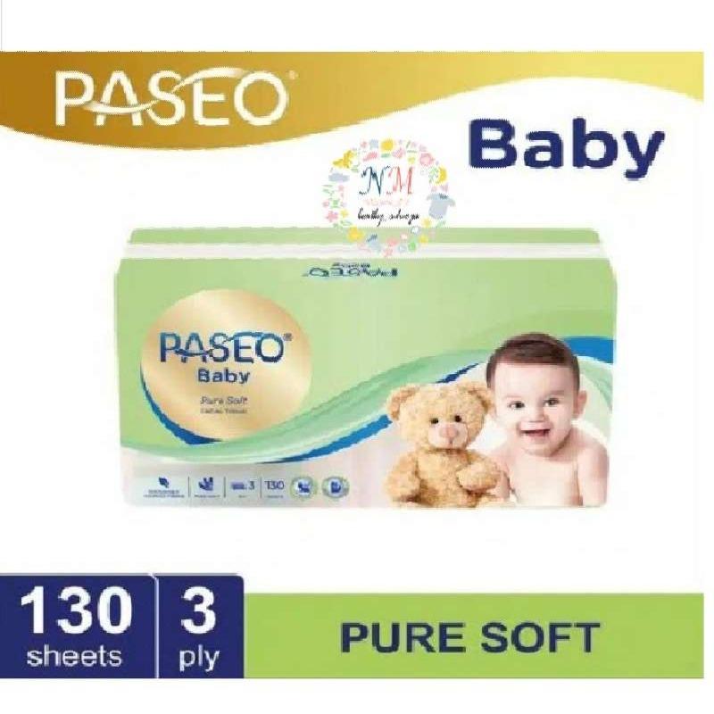 Promo Paseo Baby Pure Soft Facial Tissue [130 Sheets] Diskon 20% di ...