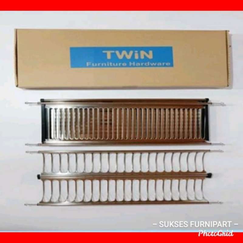 Jual Rak Piring Dan Gelas Gantung Stainless Twin 632w 60 Ss Di Seller ...