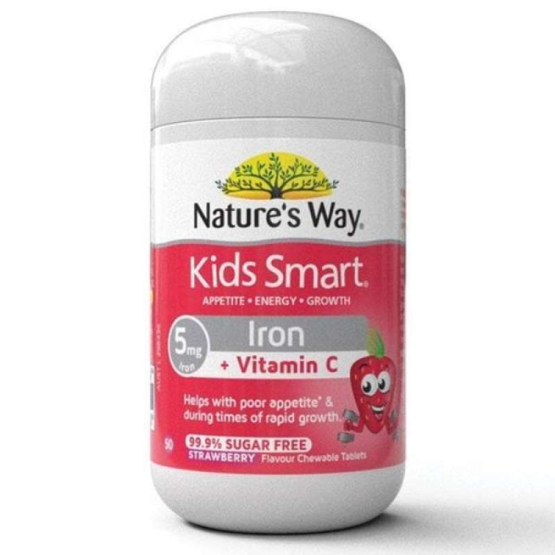 Jual Nature's Way Kids Smart Iron Chewable 50 Tablets di Seller ...