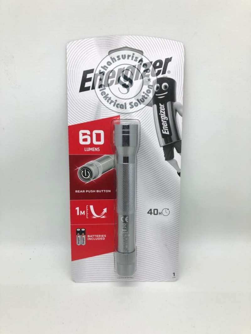 Jual SENTER ENERGIZER METAL LIGHT + BATERAI AA ENERGIZER 60 LUMENS di ...