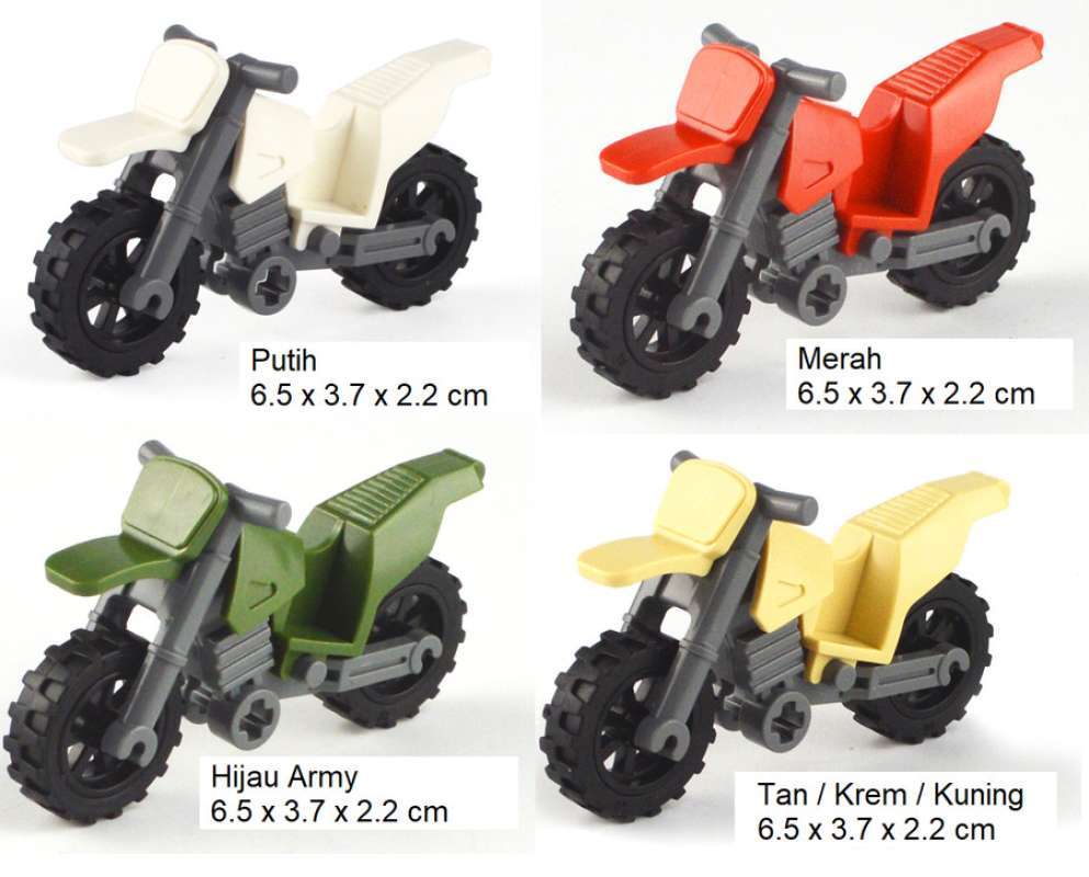 Jual Lego Motor Trail Off Road Balap City Mainan Anak Brick Minifigure ...