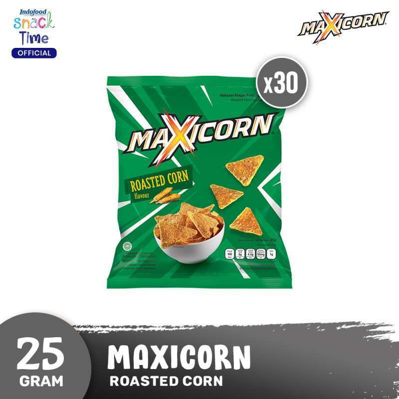 Jual Maxicorn Roasted Corn 25 Gr - 30 Pcs di Seller Indofood Snack Time ...