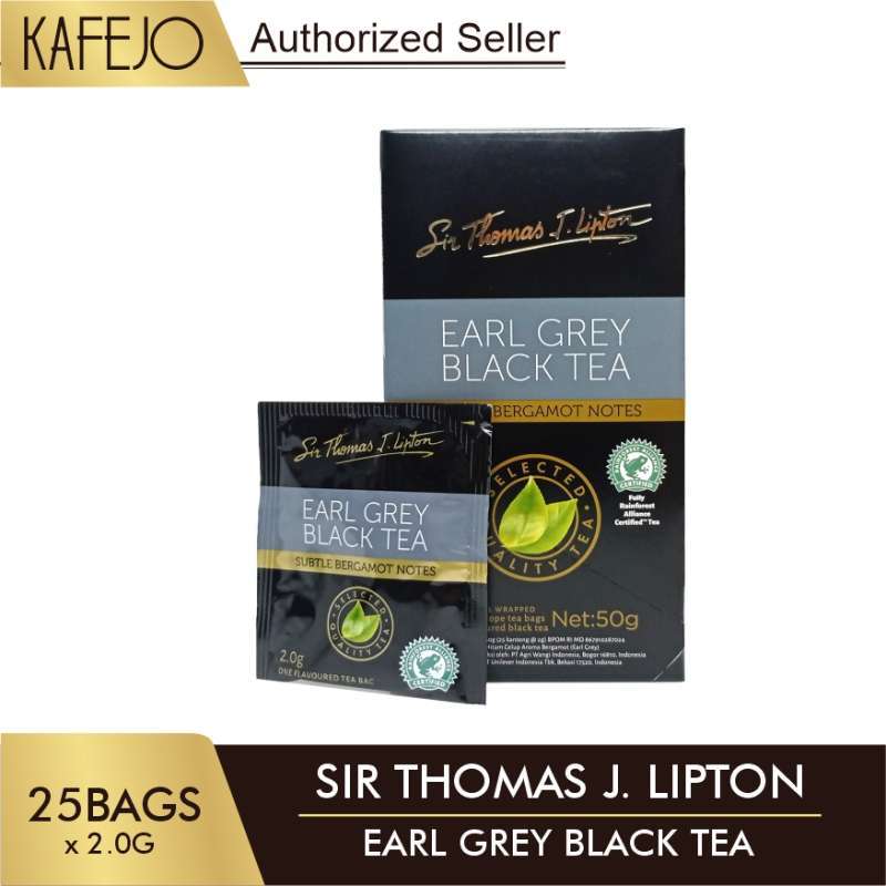 Jual Sir Thomas Lipton Earl Grey Black Tea Sir Thomas J. Lipton / Teh ...