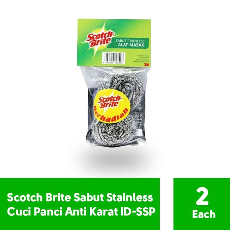 Jual 3M Scotch Brite Sabut Stainless Sabut Kawat Cuci Piring ID SSP di ...