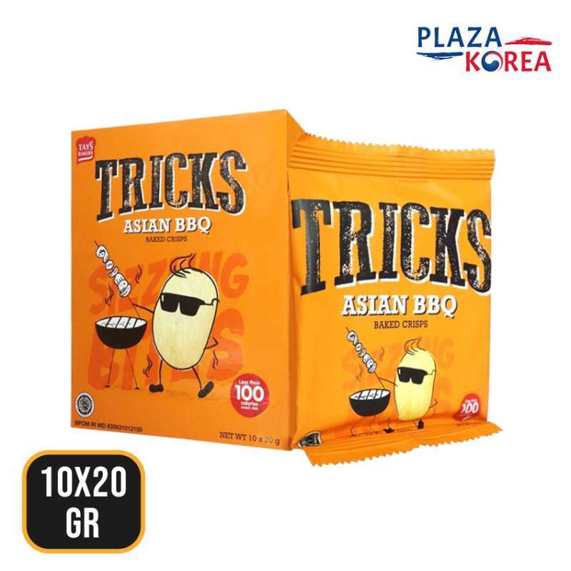 Jual TRICKS CRISPS POTATO BAKED 1BOX (BBQ) - BISKUIT KENTANG PANGGANG ...