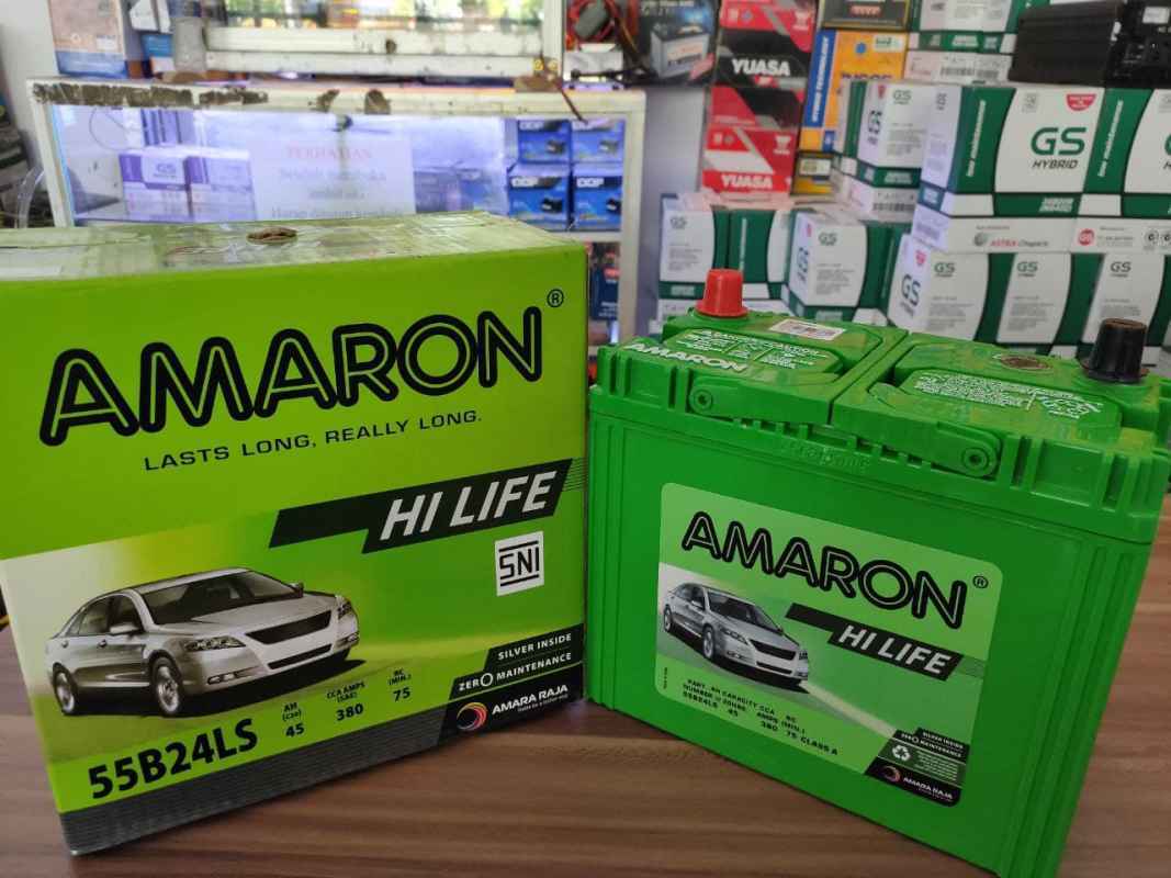 Promo AKI MOBIL HONDA HRV AMARON HILIFE NS60LS / 55B24LS 12V 45AH ...