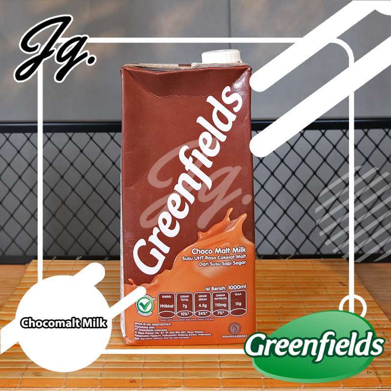 Jual Susu UHT Greenfield CHOCO MALT 1000 ml | 1 LT | 1 L | COKLAT ...
