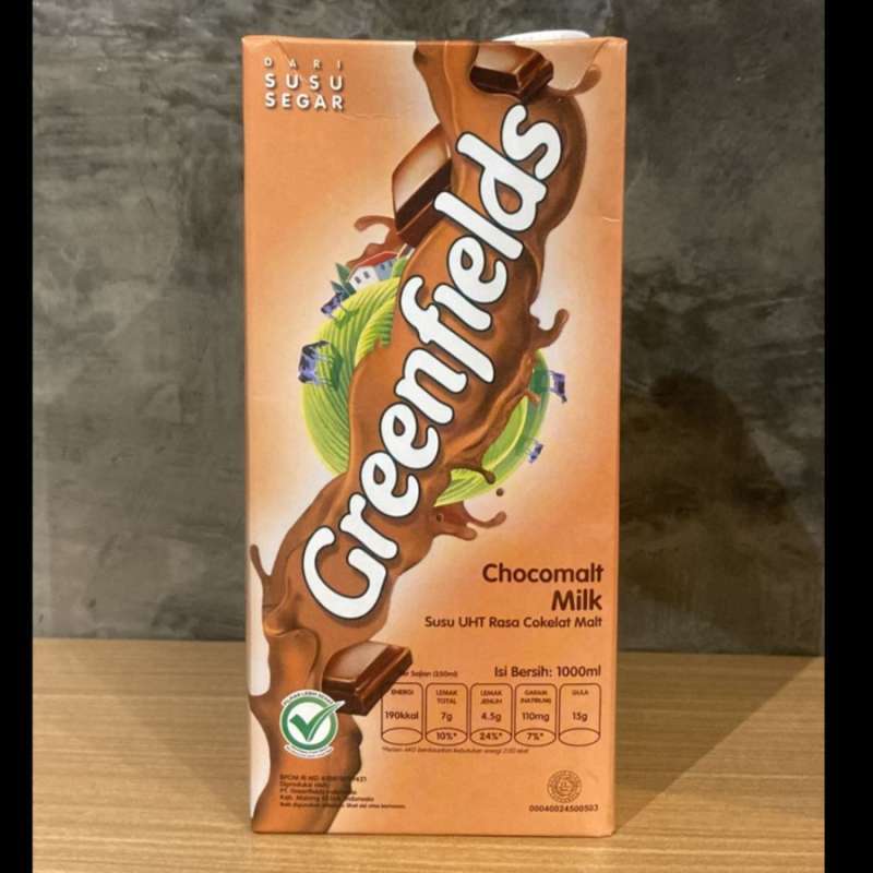 Jual Susu UHT Greenfield CHOCO MALT 1000 ml | 1 LT | 1 L | COKLAT ...