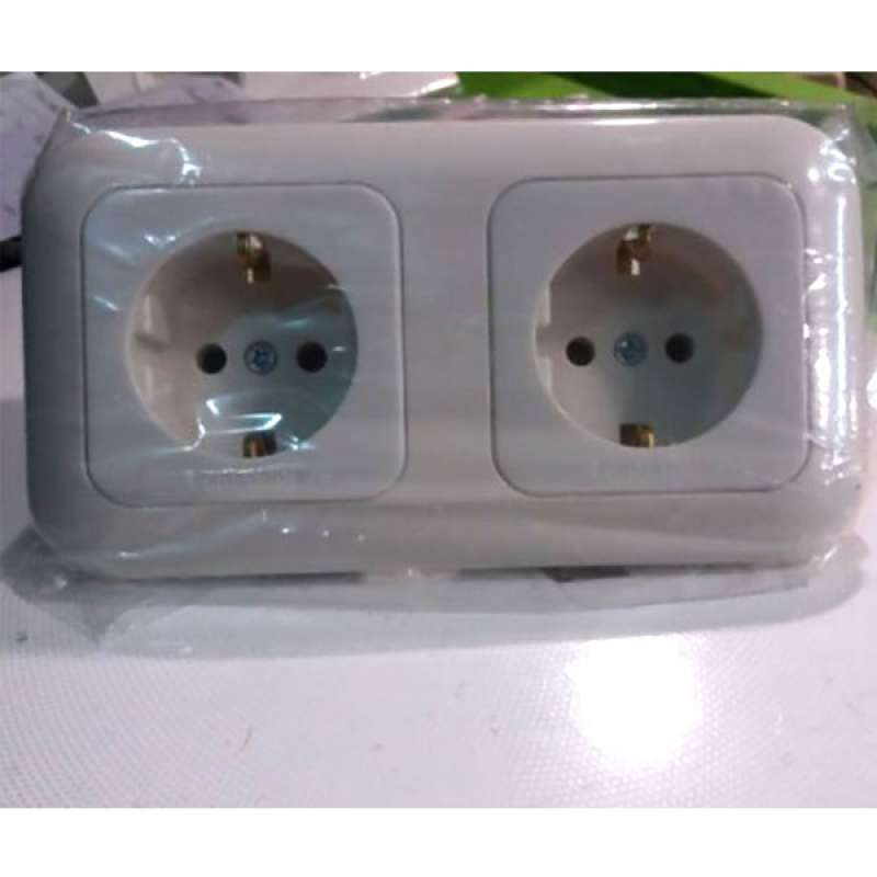 Jual Panasonic Wide Series Stop Kontak 2 Gang Non Cp (wejp11322) Di ...