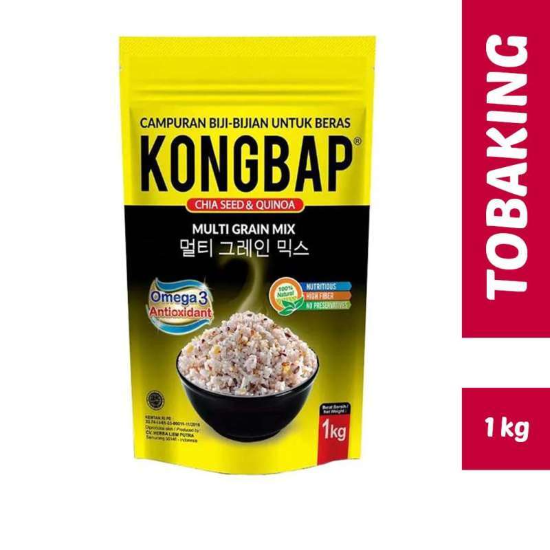 Jual Kongbap multi grain mix rice chia seed quinoa 1 kg di Seller ...