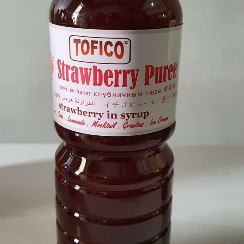 Jual Tofico Strawberry Puree Syrup 1 Liter -07 di Seller SAHABAT HORECA ...