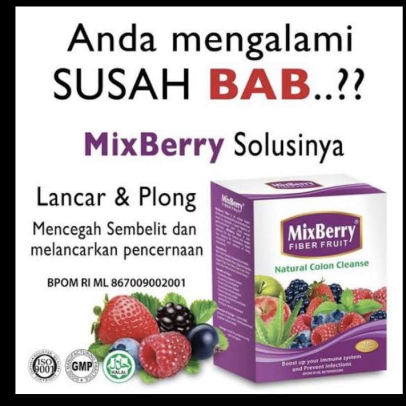 Jual Mix berry fiber fruit minuman kesehatan untuk detox di Seller ...