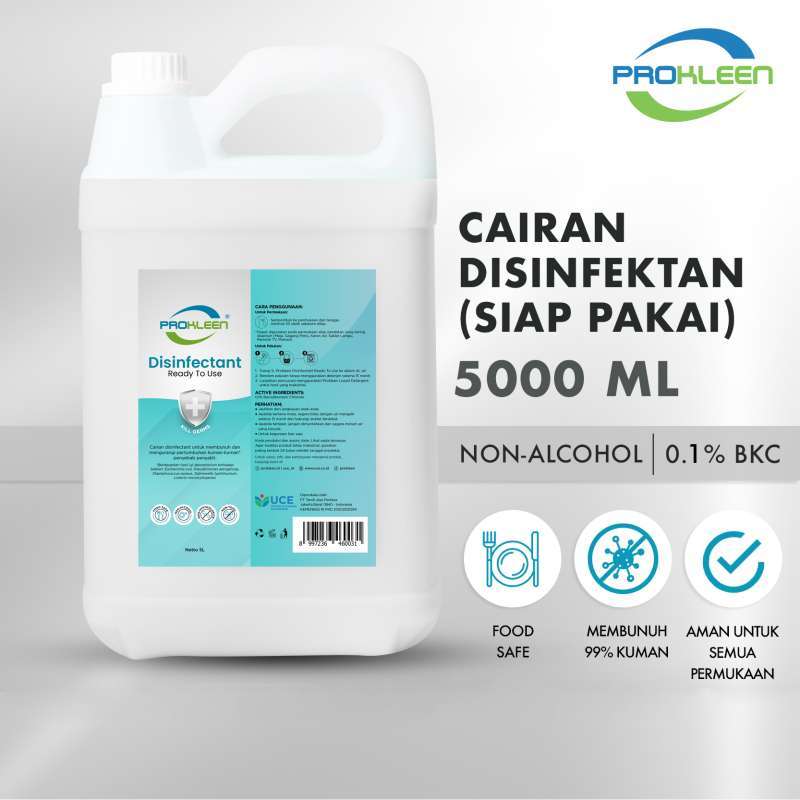 Promo Disinfectant Antiseptik Cairan Disinfektan PROKLEEN 5L Berat ...