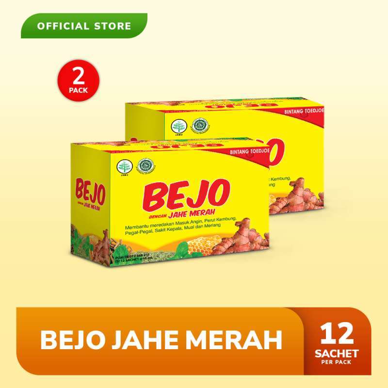 Jual Bejo Jahe Merah Sachet 2 Pack (24 Sachet) FREE New Lunch Box di ...