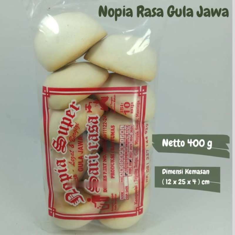 Jual Nopia Super Sari Rasa Brambang Durian Coklat Gula Jawa 400 Gram ...