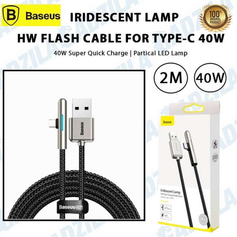 Jual Diskon Baseus Kabel Iridescent Type C Cable Gaming Lamp Hw Flash ...