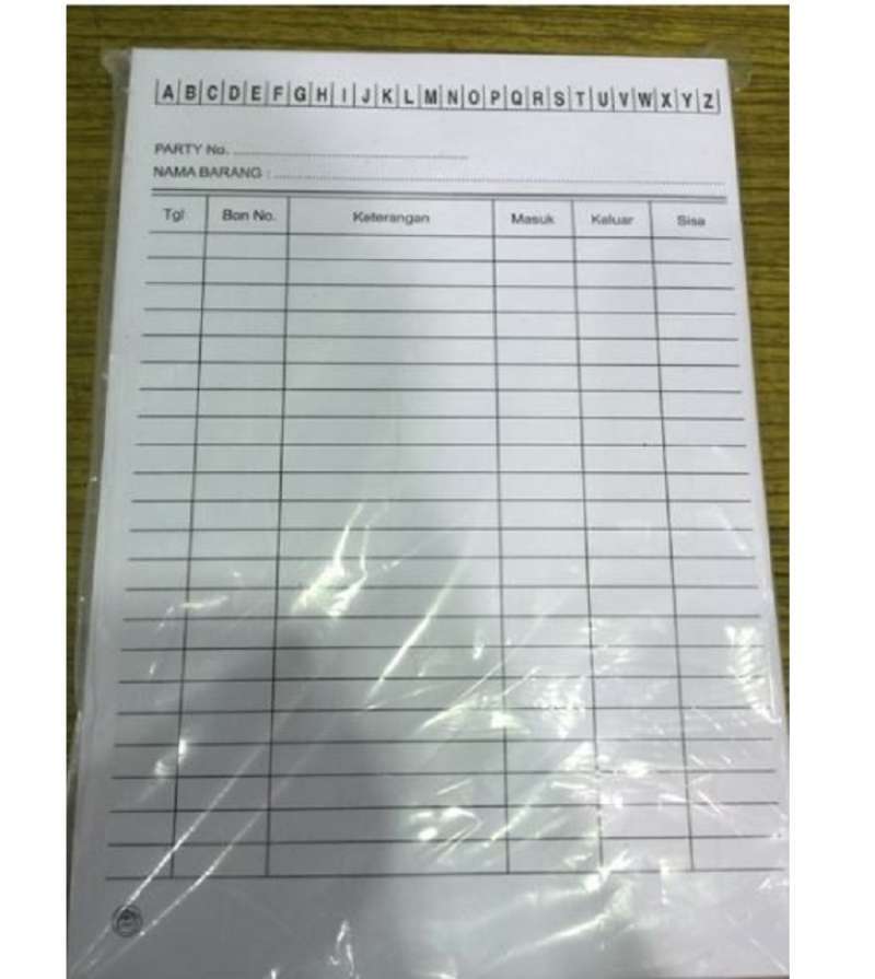 Jual Kartu Stok / Stock Barang Ukuran Kecil [pack] Di Seller Brother ...