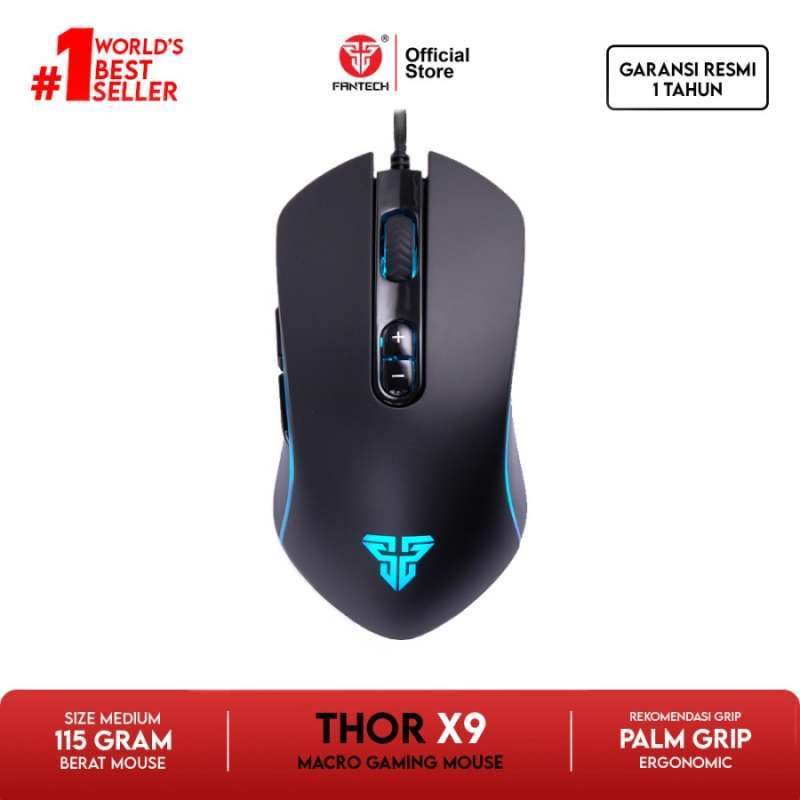 Jual Fantech Gaming Mouse X9 THOR Standart Macro Fantech - Hitam di ...