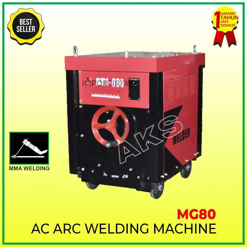 Jual Mesin Trafo Listrik Las MMA 80 A 30.3 KVA - AC ARC Welding Machine ...