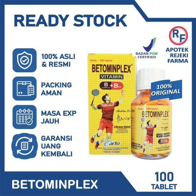 Jual Betominplex isi 100 Tablet - Vitamin B Complex + B12 di Seller ...