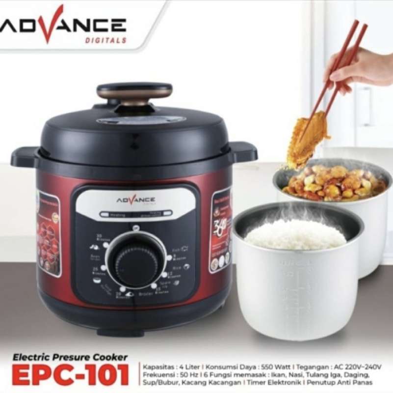 Jual Advance Electric Pressure Cooker Epc-101 Panci Presto 4 Liter ...