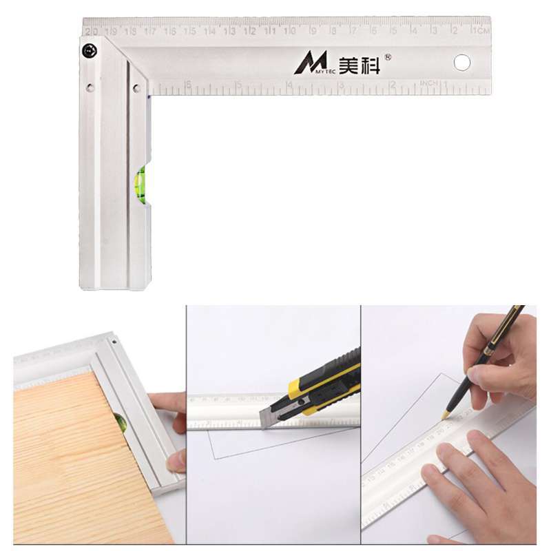 Jual Right Angle Ruler Combination Set Square Stainless Steel Ruler ...