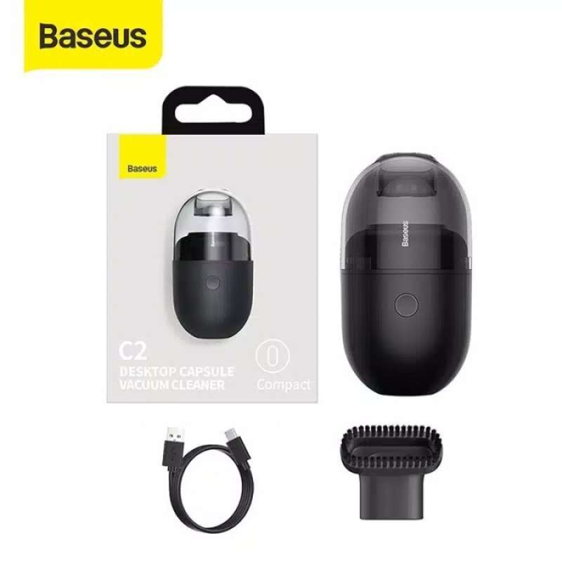 Promo BASEUS MINI VACUUM CLEANER PORTABLE C2 CAR DESK TABLE VACUUM ...