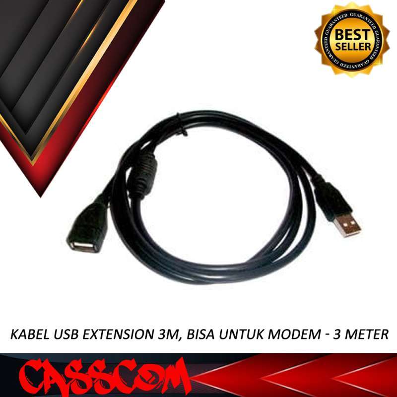 Jual Kabel Usb Extension 3m, Bisa Untuk Modem - 3 Meter Di Seller Casscom - Mekarjaya, Kota ...