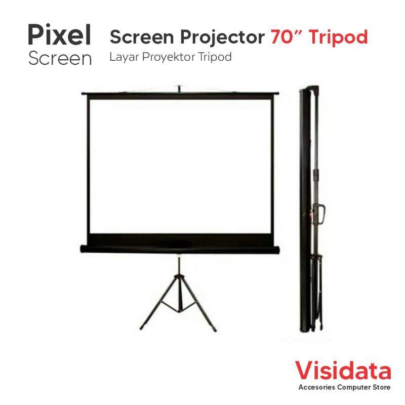 Jual Pixel Screen Projector 70 Inch Tripod - Layar Proyektor Tripod di ...