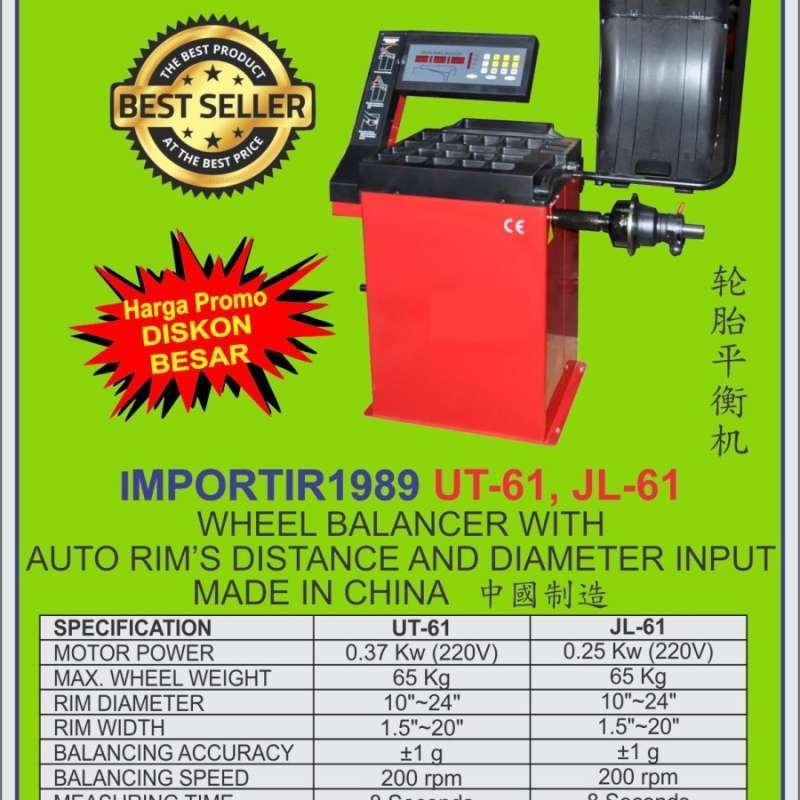 Jual Alat Bengkel Penyeimbang Ban Rim 24 Mobil Automatis Wheel Balancer ...