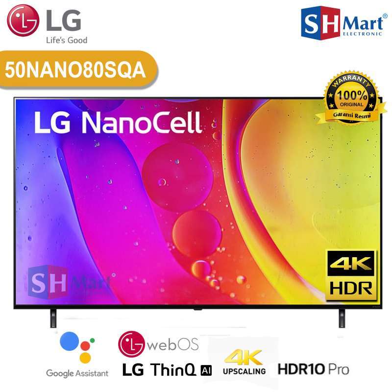 Jual SMART TV LG 50 INCH NANO CELL TV 50NANO80SQA UHD 4K HDR 50NANO80 ...