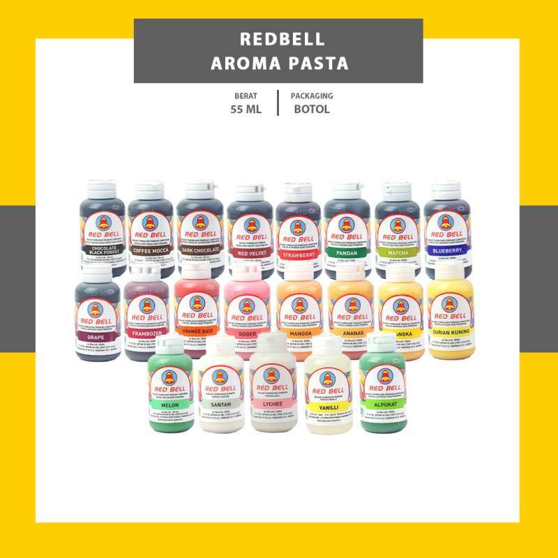 Jual LYCHEE RED BELL PERISA MAKANAN 55ML - REDBELL AROMA PASTA PEWARNA ...