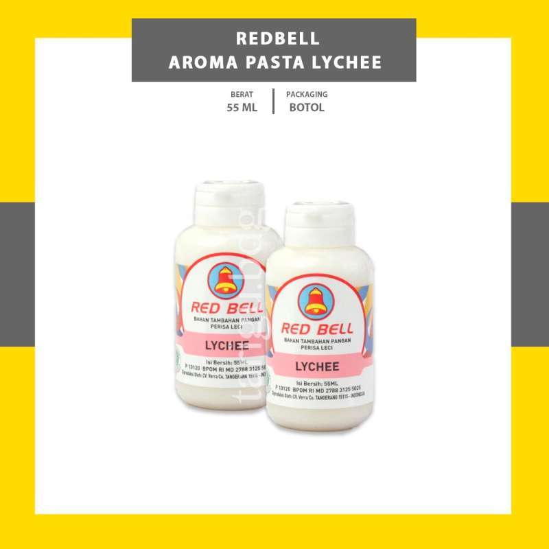 Jual LYCHEE RED BELL PERISA MAKANAN 55ML - REDBELL AROMA PASTA PEWARNA ...