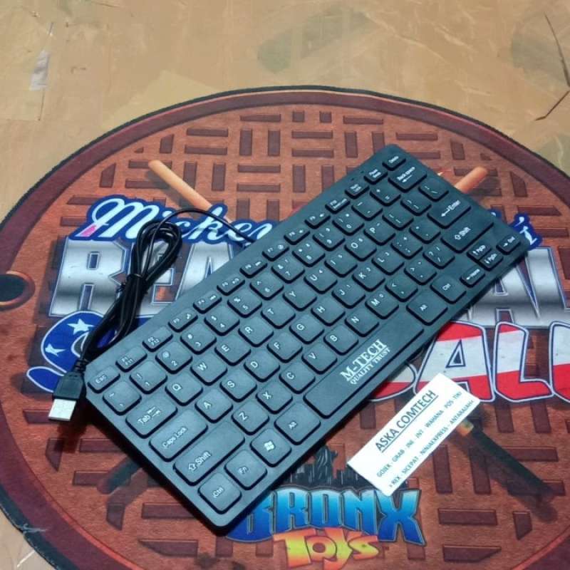Promo Keyboard Mini M-Tech MT-08 Keyboard External Mini Keyboard Usb ...