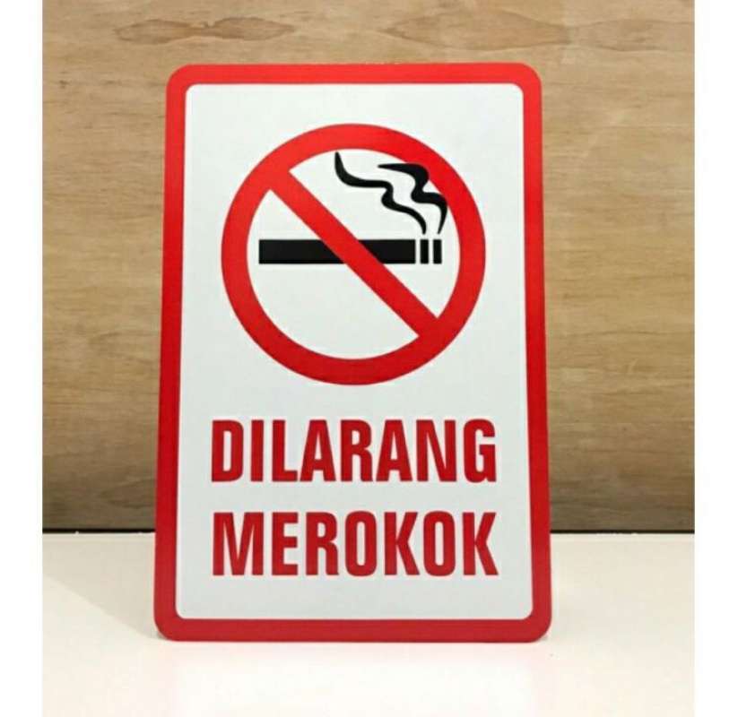 Jual Signage Akrilik Dilarang Merokok 20x30 Di Seller Acrylic Online ...