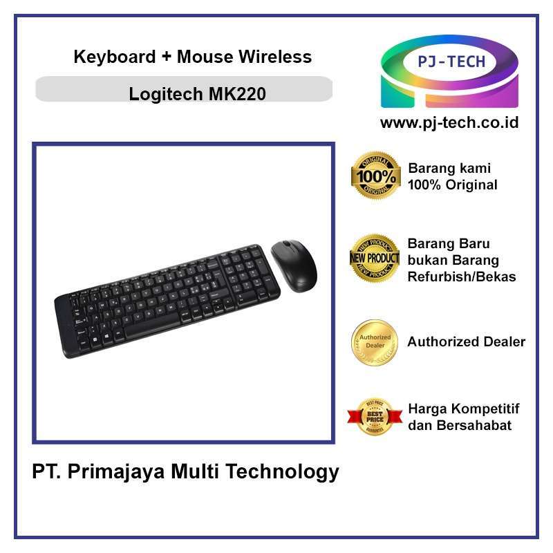 Jual LOGITECH Keyboard + Mouse Wireless Combo MK220 di Seller PT ...