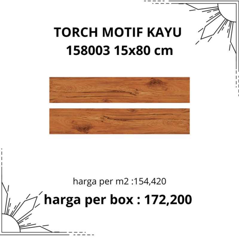 Jual Kramik Interior&eksterior Dinding&lantai 15x80 Cm Motif Kayu Seri3 - 158003 Di Seller ...