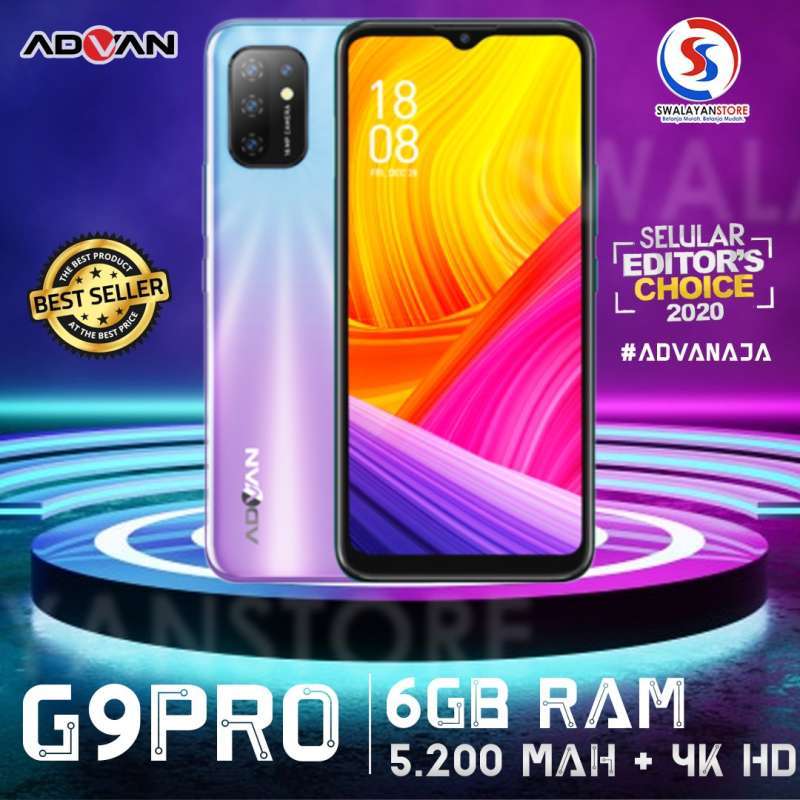 Jual Advan G9 Pro 6/64GB Blue Purple Green / Biru Ungu Hijau 4K Power Gaming RESMI ADVAN di ...