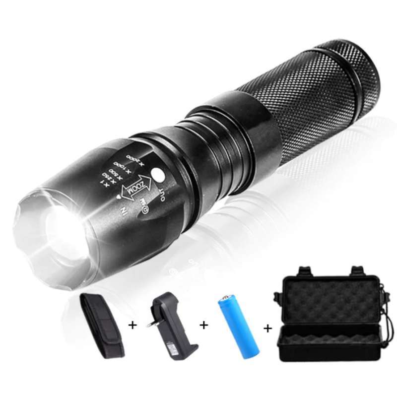 Jual Overview of TaffLED Senter Tactical LED Cree XML-T6 3000 Lumens ...